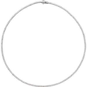 IVY & PEARL CO. 5 7/8 Ct Lab-grown Diamond Line " Necklace In 14k Gold - White