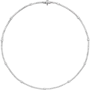 IVY & PEARL CO. 4 Ct Lab-grown Diamond Line " Necklace In 14k Gold - White