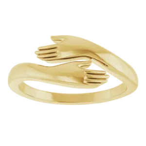 IVY & PEARL CO. Hug Ring In 14k