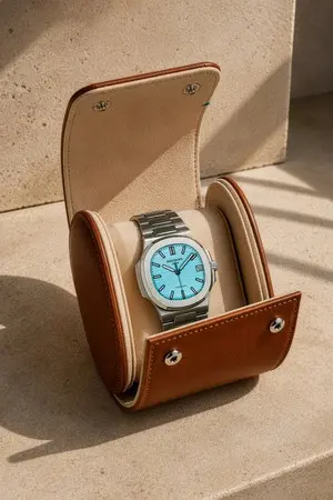 BLUEBONNET The Toscano Italian Leather Watch Case