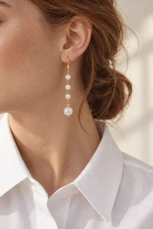 IVY & PEARL CO. Freshwater Pearl Earrings In 14k Gold