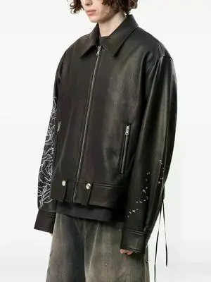 DOMREBEL Roses Lambskin Jacket