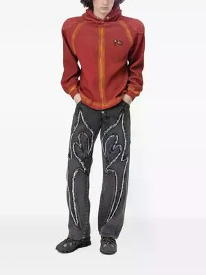 THUG CLUB Bulk Shoulder Hoodie - Red