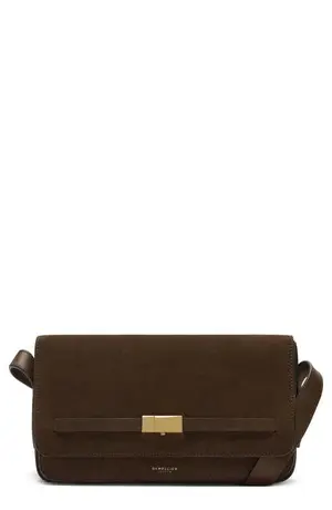 DEMELLIER The New York Leather & Suede Crossbody Bag - Mocha