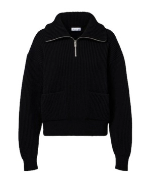 Alaïa Ribbedknit Halfzip Sweater