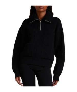 Alaïa Ribbedknit Halfzip Sweater