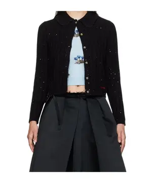SHUSHU/TONG Sequin-embellished Cardigan