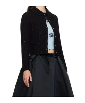 SHUSHU/TONG Sequin-embellished Cardigan