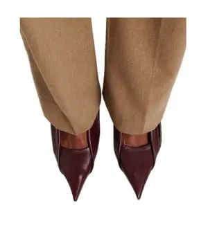 Khaite Eve Draped Leather Pumps