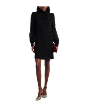 Valentino Garavani Draped Silk Georgette Minidress