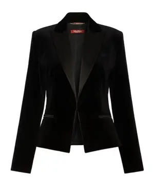 Max Mara Long-sleeved Tailcoat - Black