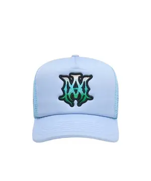 Amiri Ma Logo Trucker Hat - Blue