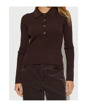 Michael Kors Long-sleeve Knit Top - Brown