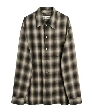 Our Legacy Long-sleeved Plaid Shirt - Black
