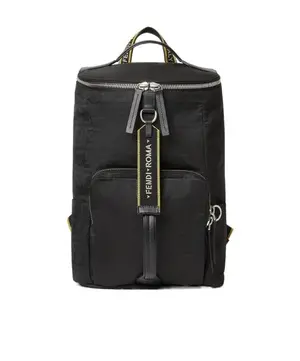 Fendi Superlight Ff Zucca Fabric Backpack - Black
