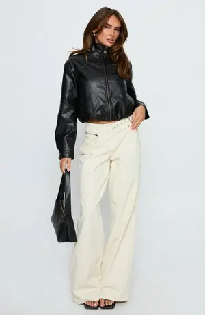 Princess Polly Monay Faux Leather Jacket
