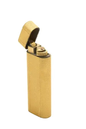 Cartier Textured Metal Lighter - Gold