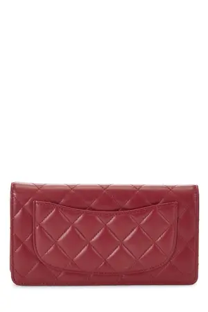Chanel Quilted Lambskin Classic Long Yen Wallet