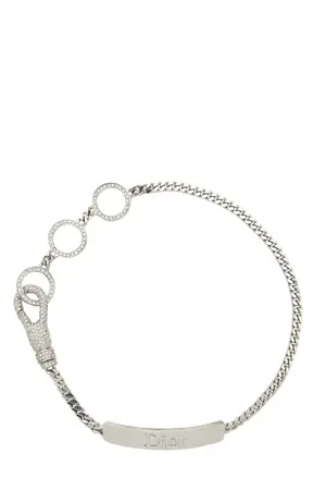Dior Crystal Hardcore Choker - Silver