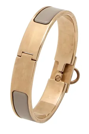 Hermès Rose Gold Clic Anneau Bracelet