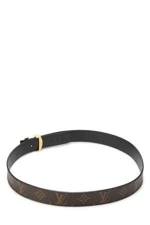 LOUIS VUITTON Monogram Initiales Reversible Ceinture 80