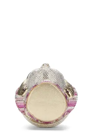 Judith Leiber Multicolor Crystal Embellished Venetian Mask Minaudière