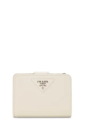 Prada Vitello Daino Compact Wallet