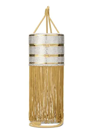 Judith Leiber Crystal Fringe Minaudière - Gold