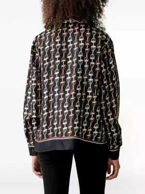 Luisa Spagnoli Lusia Stirrup-print Button-up Shirt