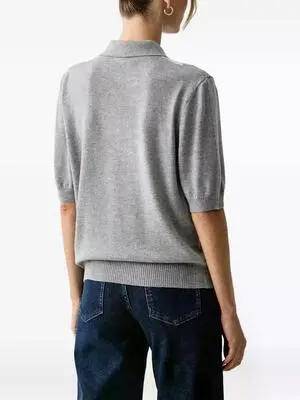 Luisa Spagnoli Marius Argyle-knit Polo Top