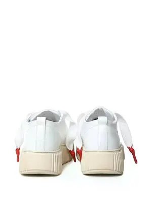 GIULIANO GALIANO Jumbo Low-top Leather Sneakers - White
