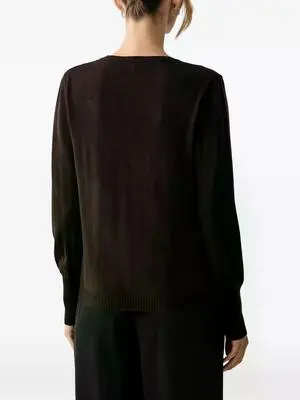 Luisa Spagnoli Occulto Logo-plaque Knitted Sweater