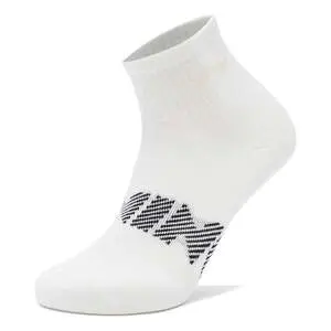 LI-NING Logo Short Socks 'white - White/black