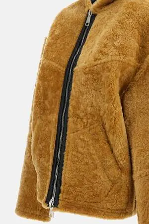HALFBOY Bomber In Montone Reversibile Con Cappuccio - Black