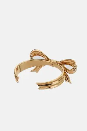 SELF-PORTRAIT Bracciale Rigido Con Motivo A Fiocco - Gold