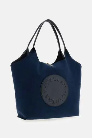 Stella McCartney Borsa Tote Reversibile Con Logo Alter Mat & Alter Suede - Blu