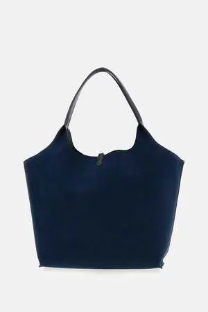 Stella McCartney Borsa Tote Reversibile Con Logo Alter Mat & Alter Suede - Blu