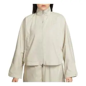 Nike Windbreaker Jacket Loose Fit Asia Sizing 'light Bone Heather - Light Bone/heather