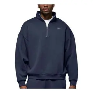 Alo Yoga Accolade 1/4 Zip Pullover - Navy