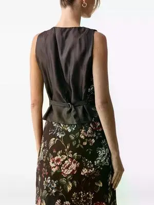Luisa Spagnoli Semaforo Floral-jacquard Waistcoat