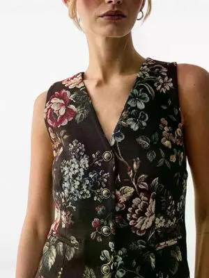Luisa Spagnoli Semaforo Floral-jacquard Waistcoat