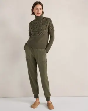 HAVEN WELL WITHIN Chenille Joggers - Grape Leaf