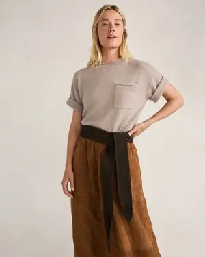 HAVEN WELL WITHIN Italian Suede Tie Belt
