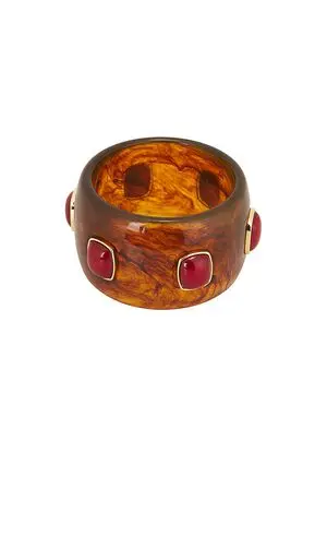 FRASIER STERLING Heartbreaker Bangle Bracelet In Brown - Tortoise