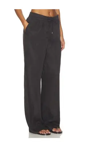 Helmut Lang Fluid Po Pant In Brown