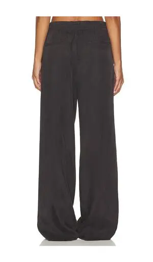 Helmut Lang Fluid Po Pant In Brown