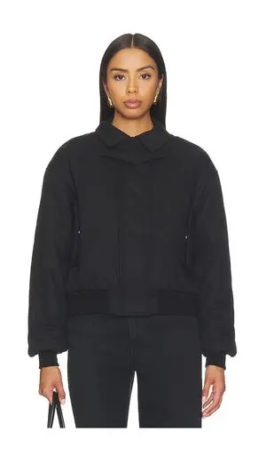 Paris Georgia Elemental Utilitarian Bomber With Fur Collar