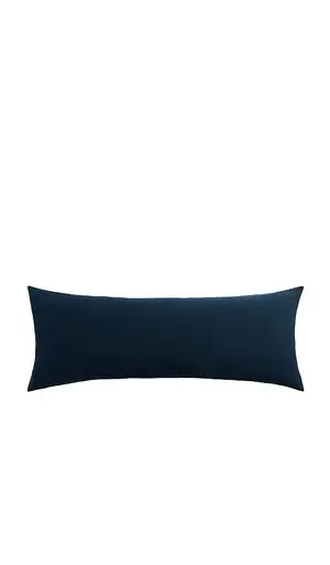 PARACHUTE Vintage Linen Body Pillow Cover In Blue - Ink