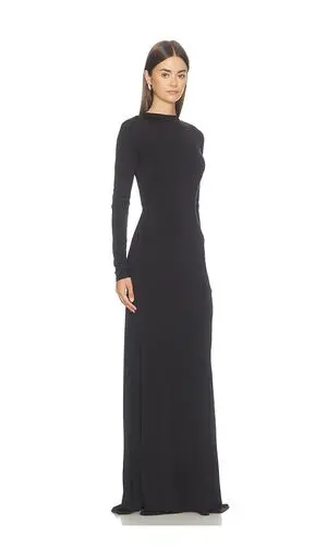 SIDERA Rhea Long Sleeve Backless Gown