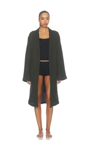 PARACHUTE Waffle Robe In Army - Evergreen